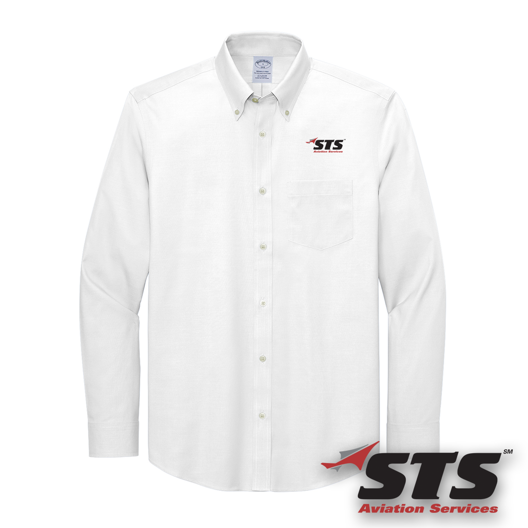 STS Brooks Brothers® Wrinkle-Free Stretch Pinpoint Shirt – STS Aviation ...